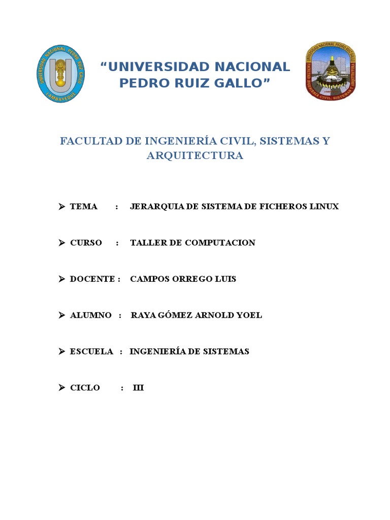 Jerarquia de Sistema de Archivos Linux (FSH) | PDF | Archivo de ...