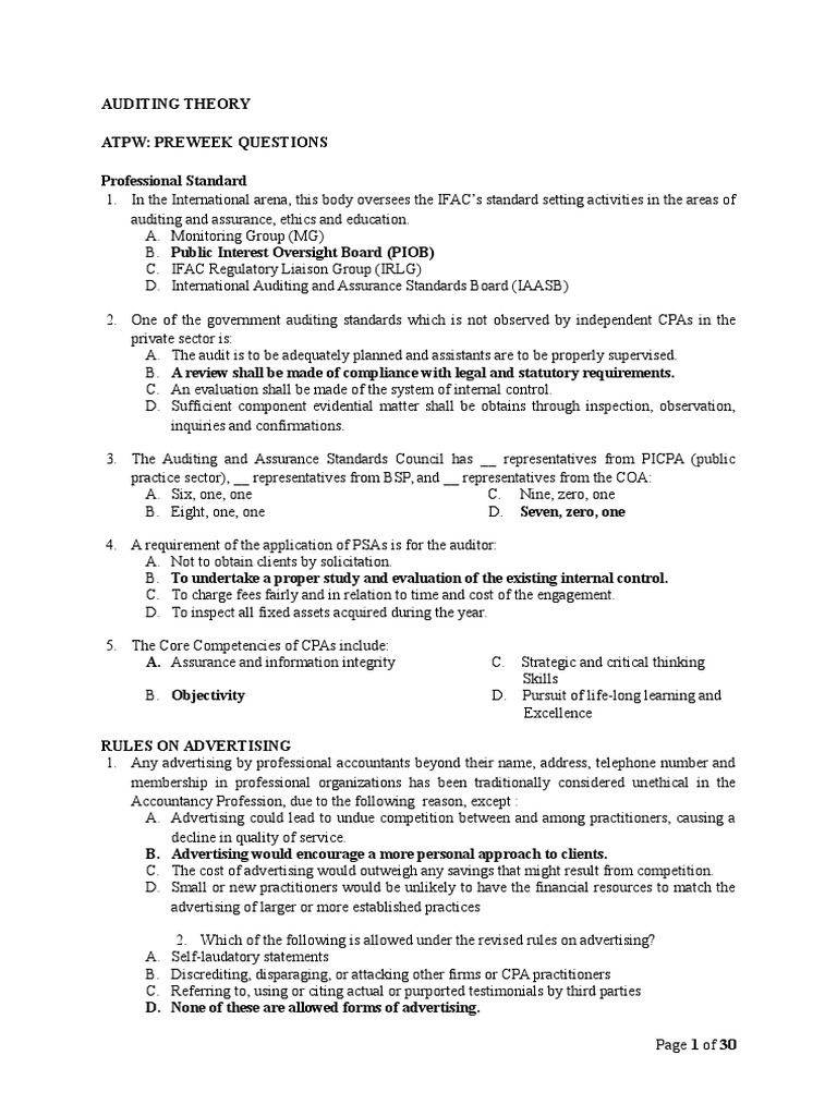 Auditing Theory 01 | Financial Audit | Certified Public Accountant