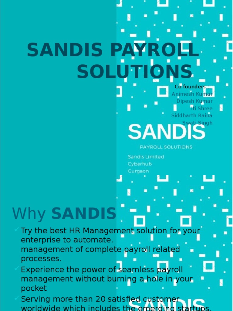 Sandis Payroll Solutions | PDF | Career & Growth | Business
