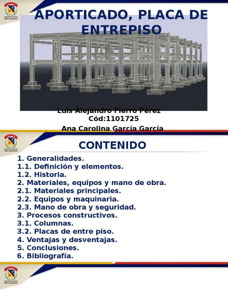 Aporticado o Convensional, Placa de Entrepiso | PDF | Hormigón | edificio