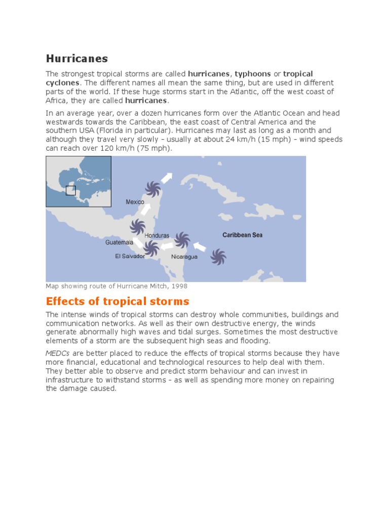Hurricanes: Effects of Tropical Storms | PDF | Eye (Cyclone) | Tropical ...