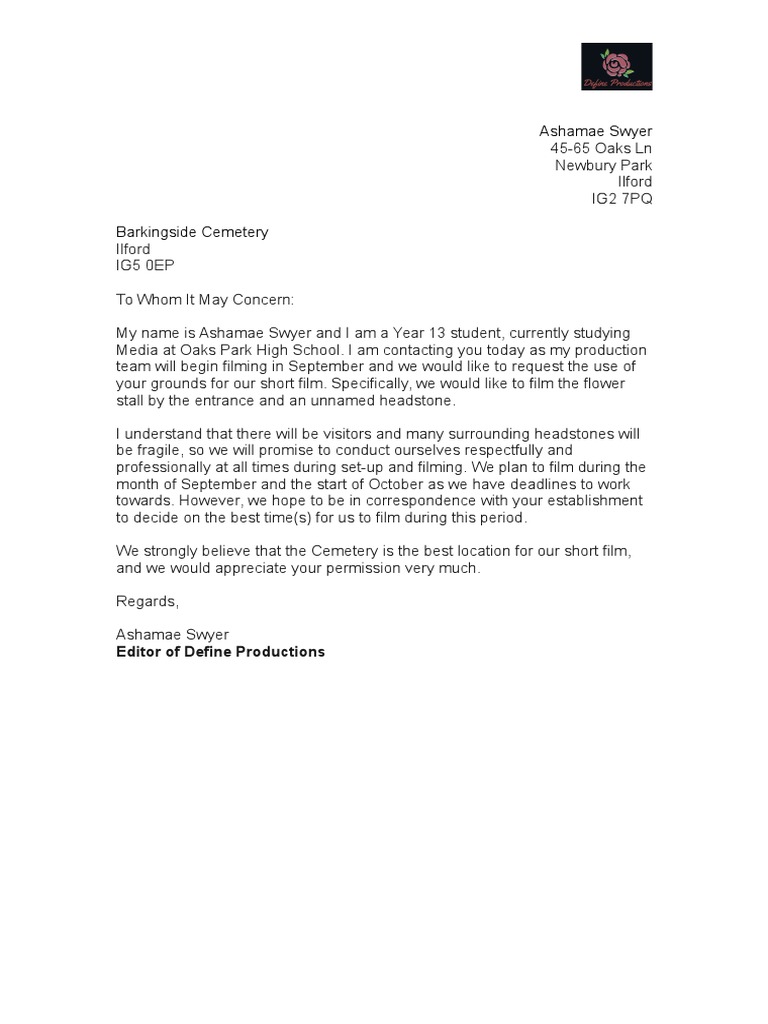 Letters of Permission 1 | PDF