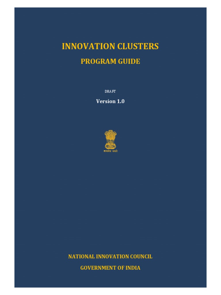 Innovation Clusters Program Guide | PDF | Collaboration | Innovation