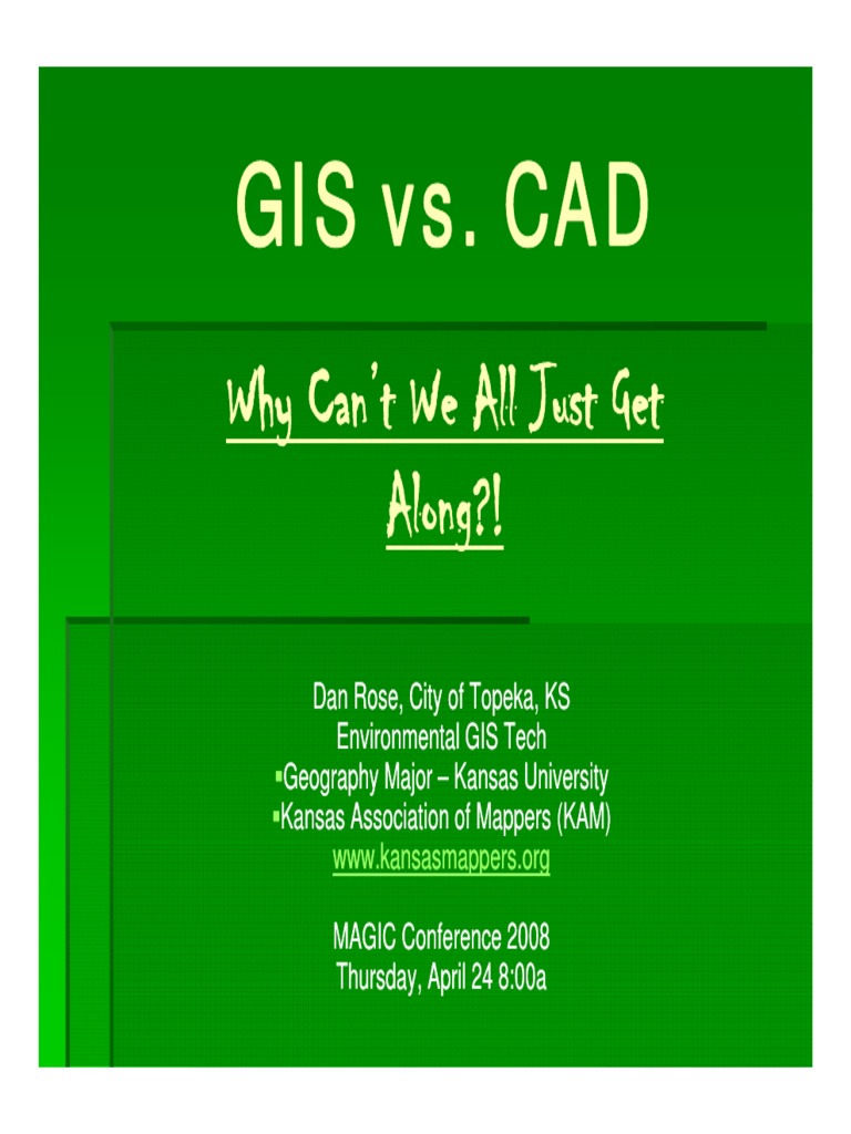 CAD vs. GIS | Geographic Information System | Computer Aided Design