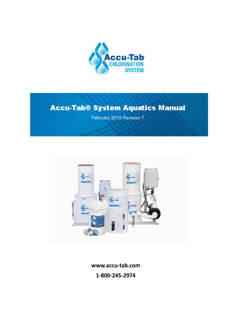 Accu Tab System Aquatic Manual | PDF | Valve | Swimming Pool