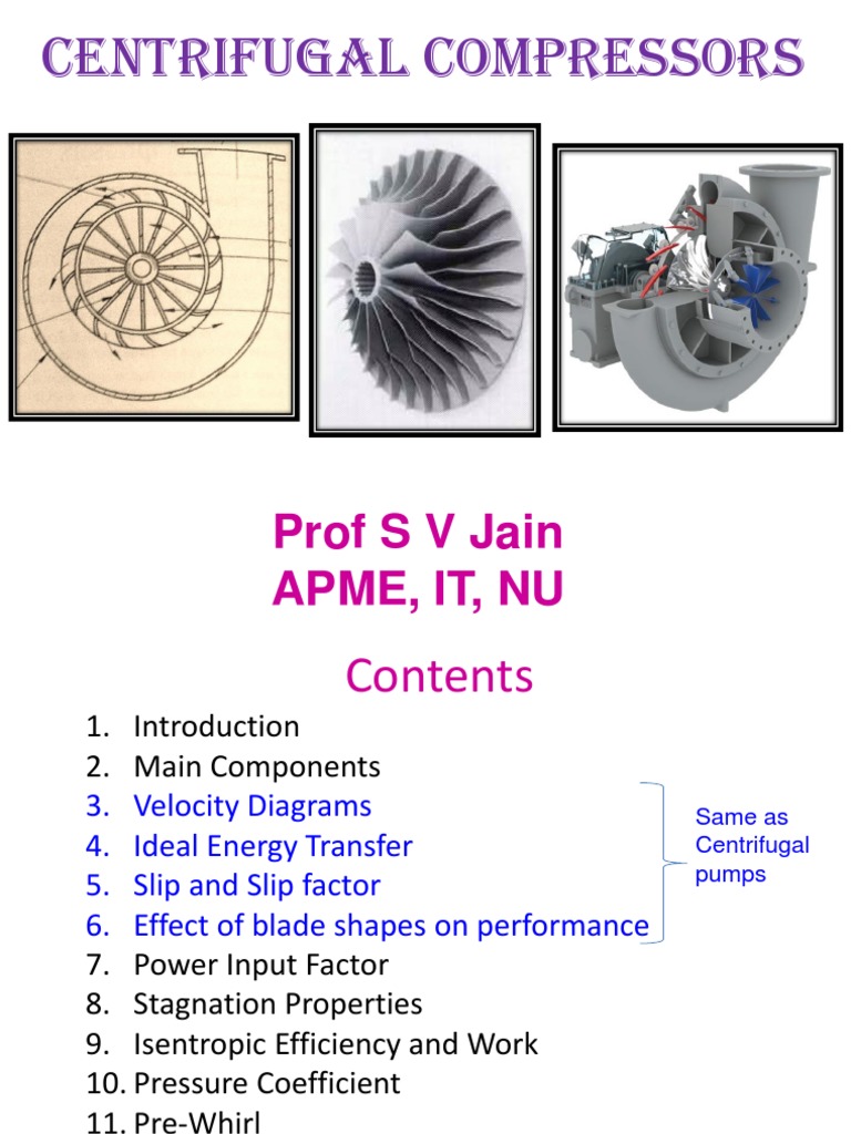 Centrifugal Compressor Overview | PDF | Gas Compressor | Statistical ...