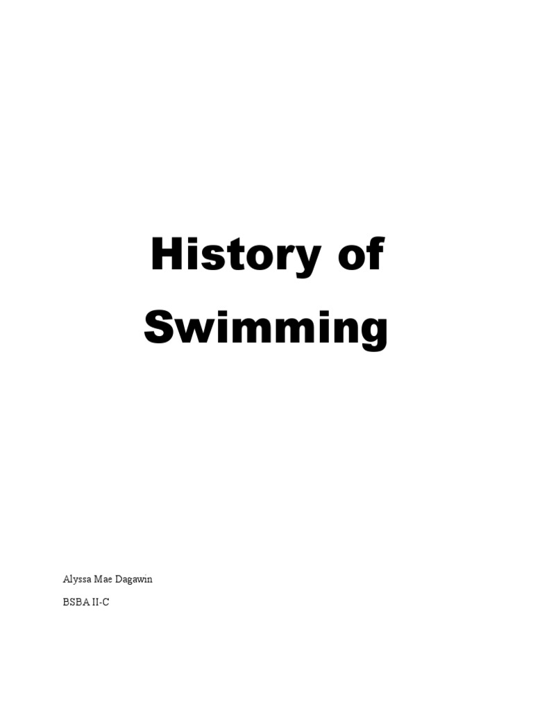 History of Swimming | Download Free PDF | Swimming (Sport) | Outdoor ...