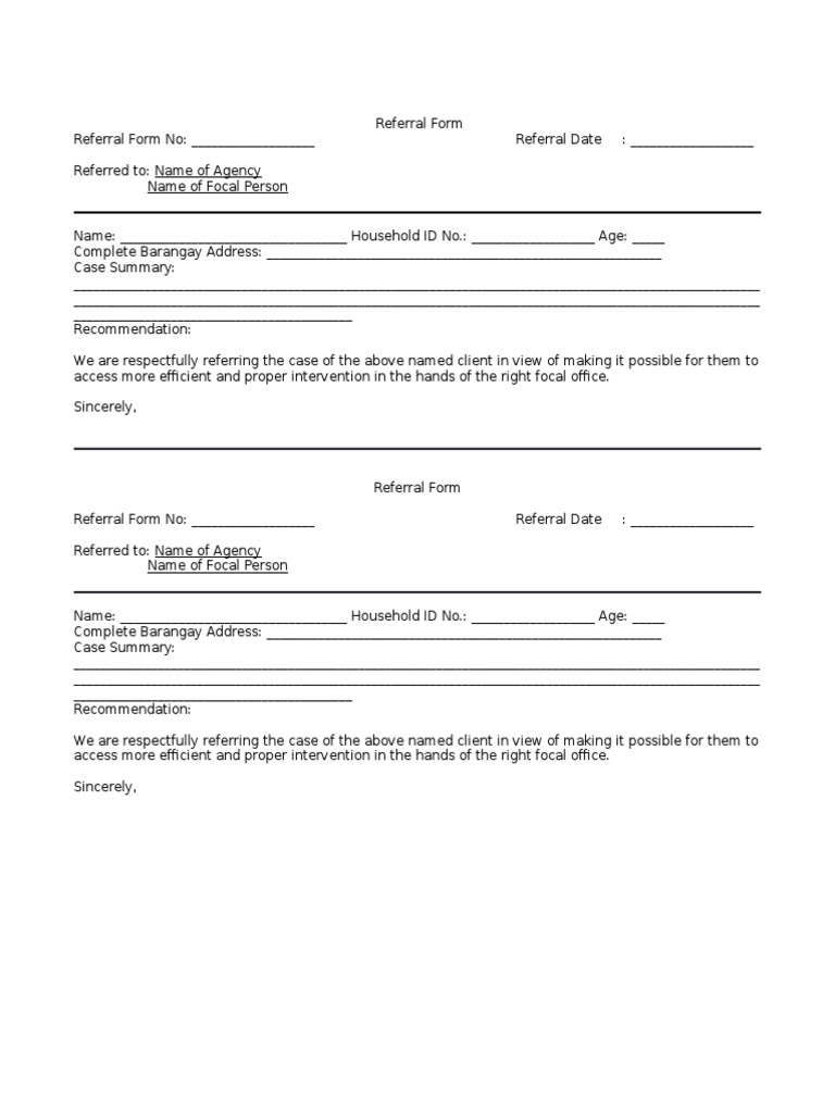 Referral Template | PDF | Career & Growth | Finance & Money Management
