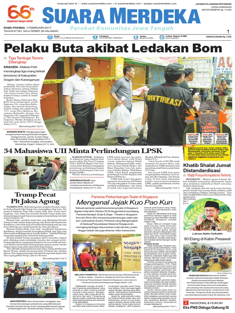 Suara Merdeka 2017 - 02 - 01 | PDF