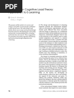 John Sweller - Cognitive Load Theory | PDF | Experiment | Learning