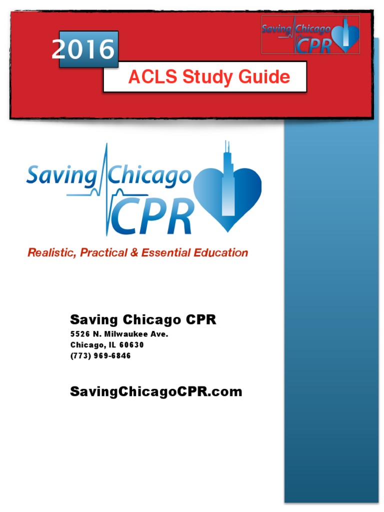 ACLS Study Guide 1 | PDF | Cardiopulmonary Resuscitation | Percutaneous ...