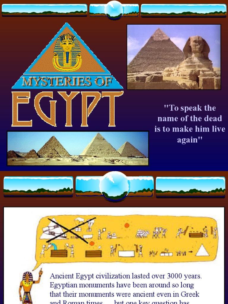 Unveiling Ancient Egypt's Mysteries | PDF | Egyptian Pyramids | Pyramid
