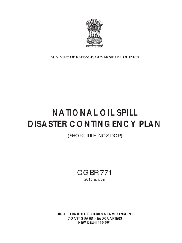 2015 Nos-Dcp National Oil Spill Disaster Contingency Plan | PDF ...