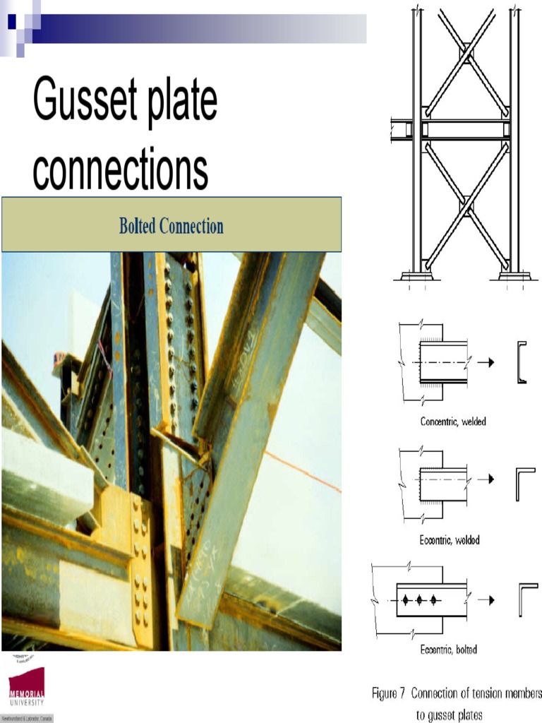 Gusset Plate Connections: Steel Connections - Dr. Seshu Adluri | PDF ...