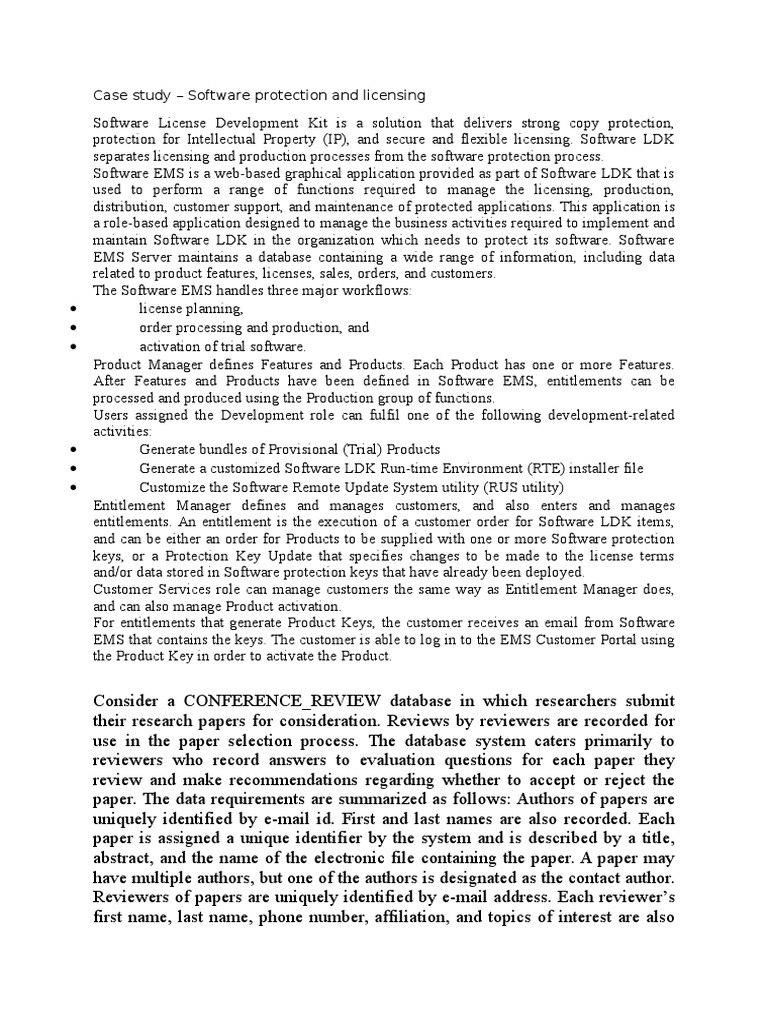 Case Study On OOAD | PDF | Databases | License