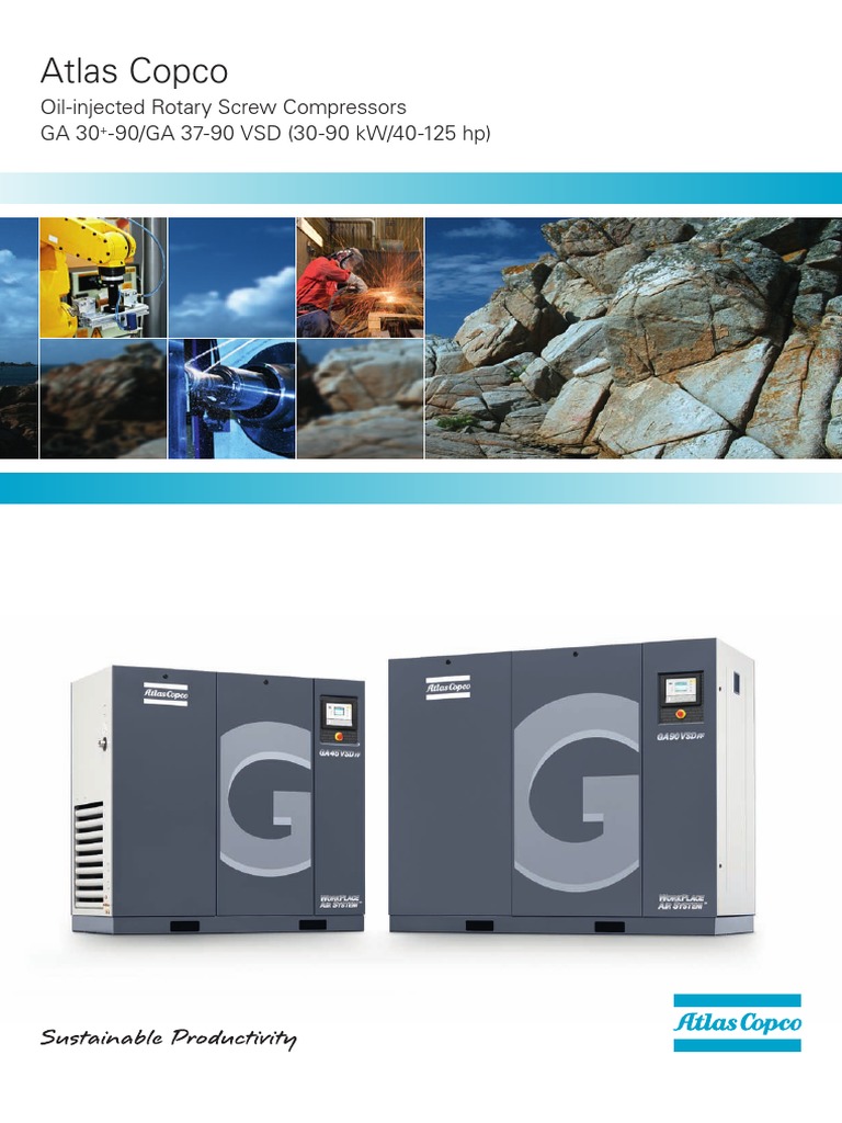 Ga30-90vsd 2015 | PDF | Gas Compressor | Clothes Dryer