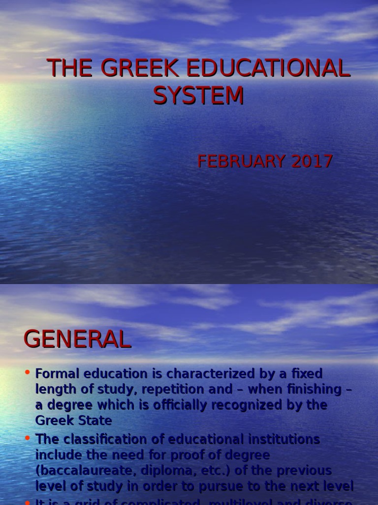 Greek Edu System | PDF | Secondary School | Secondary Education