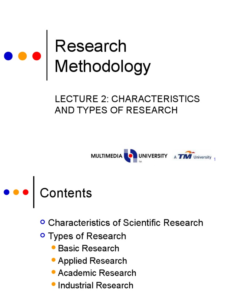 Characteristics of Basic Research | PDF | Scientific Method | Basic ...
