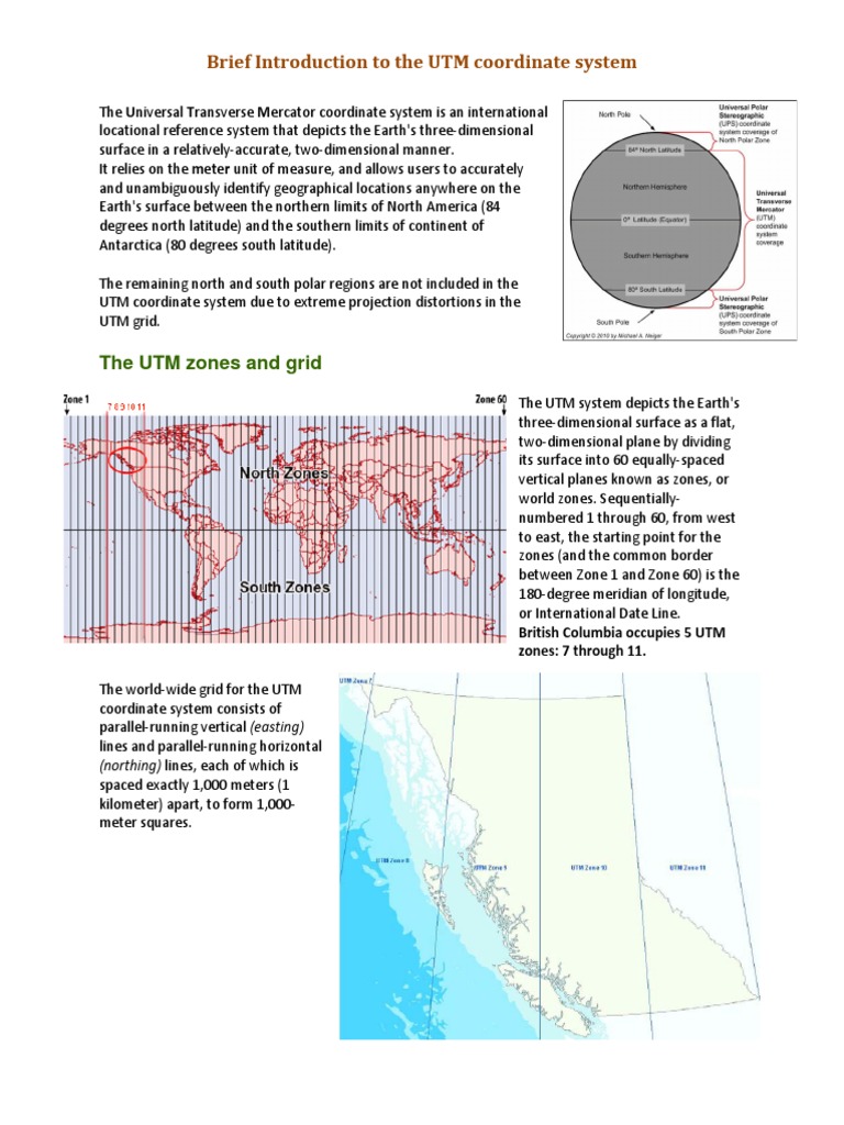 UTM System Intro PDF | PDF | Geophysics | Visualization (Graphics)