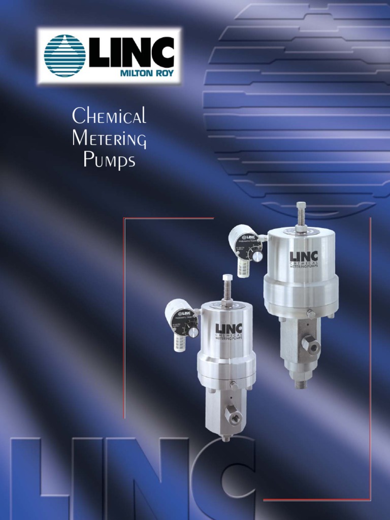 LINC 94P High-Pressure Pumps Overview | PDF | Pump | Valve