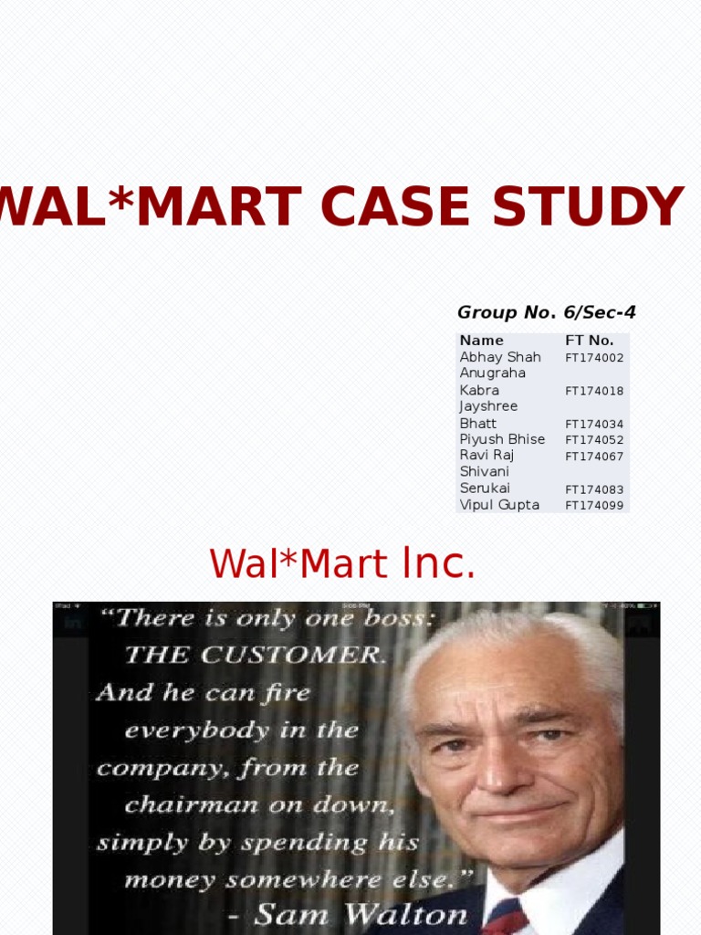 Walmart Case Study: Strategies & Insights | PDF | Walmart | Retail