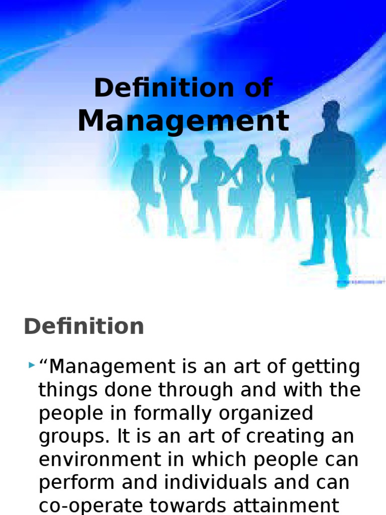 Definition of Management | PDF