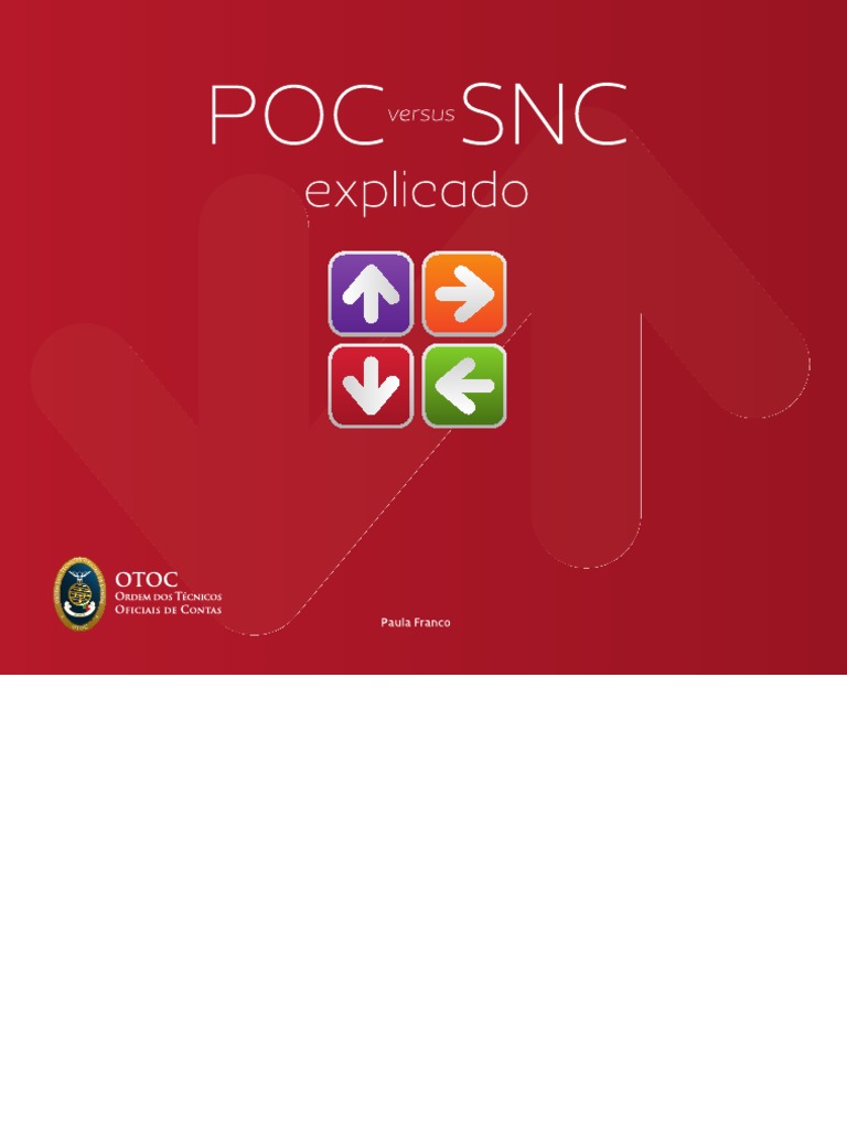 Comparação entre o plano de contas do POC e do SNC para a Classe 1 ...