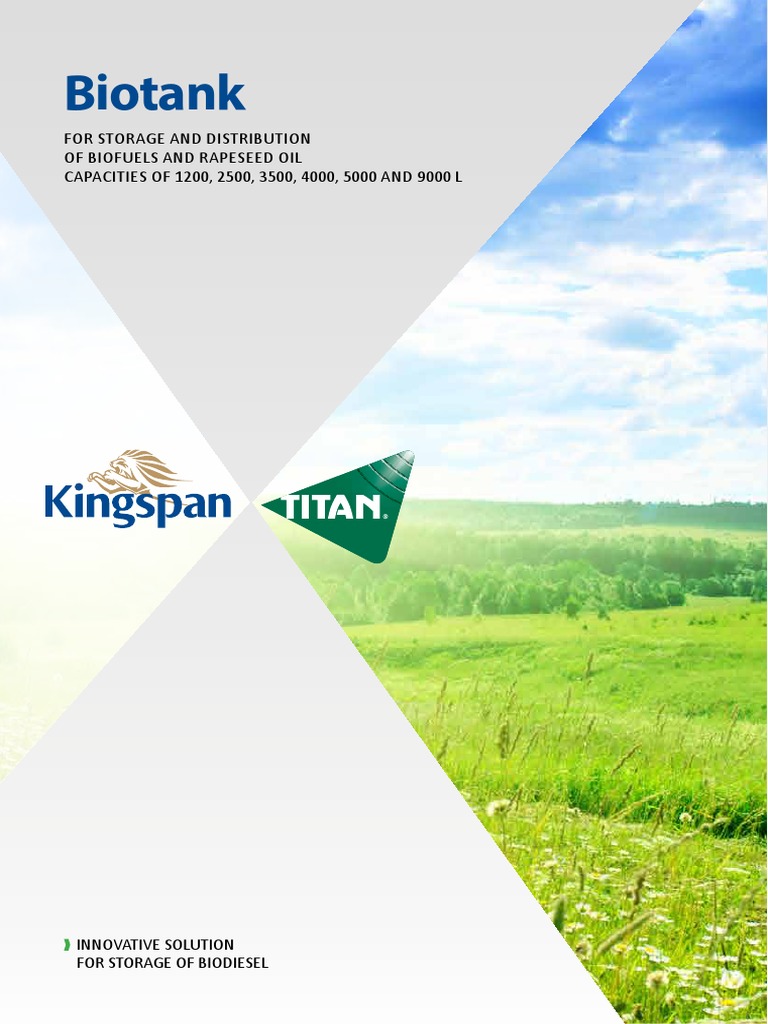 Biotank: For Storage and Distribution of Biofuels and Rapeseed Oil ...