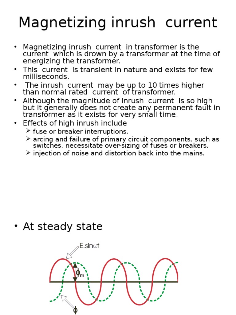 Understanding Transformer Inrush Current | PDF | Transformer | Rectifier
