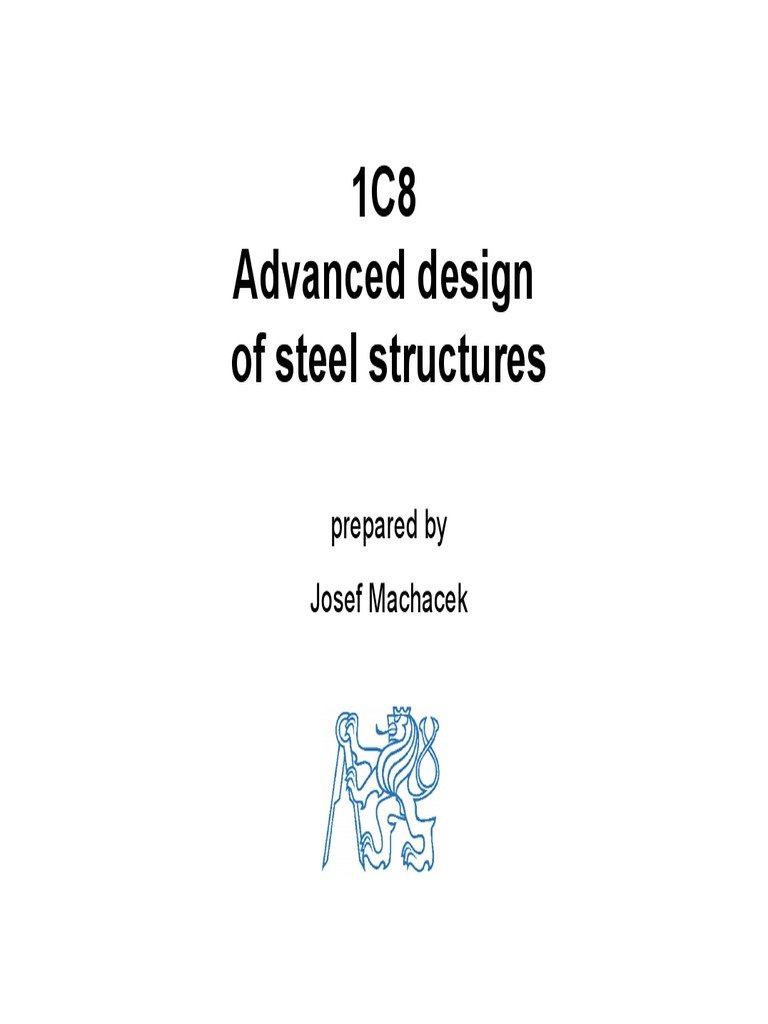 1C08-01 Advanced Design of Steel Structures PDF | PDF