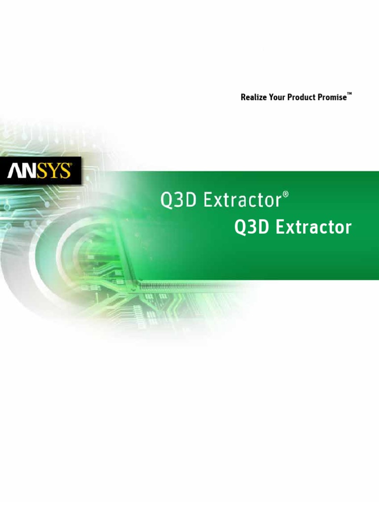 Ansys q3d Extractor Brochure PDF | PDF | Electronics | Simulation