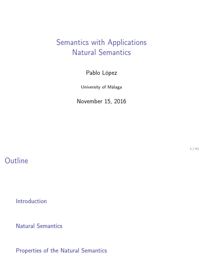 02 Natural Semantics | PDF | Function (Mathematics) | Control Flow