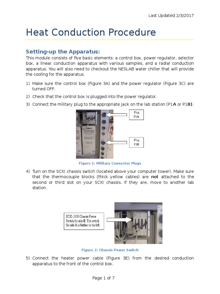 Heat Conduction Procedure | PDF | Hvac | Electrical Connector