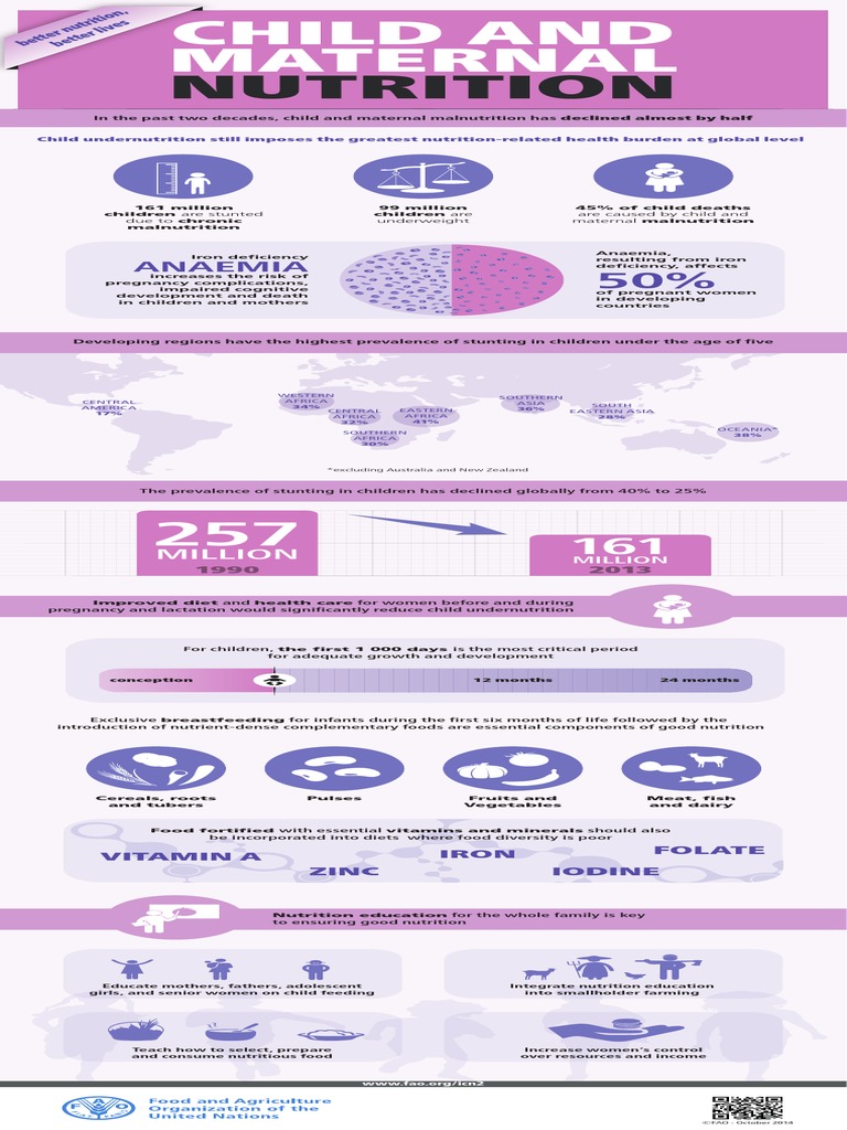 FAO Infographic ChildMaternalNutrition en | PDF | Human Nutrition ...