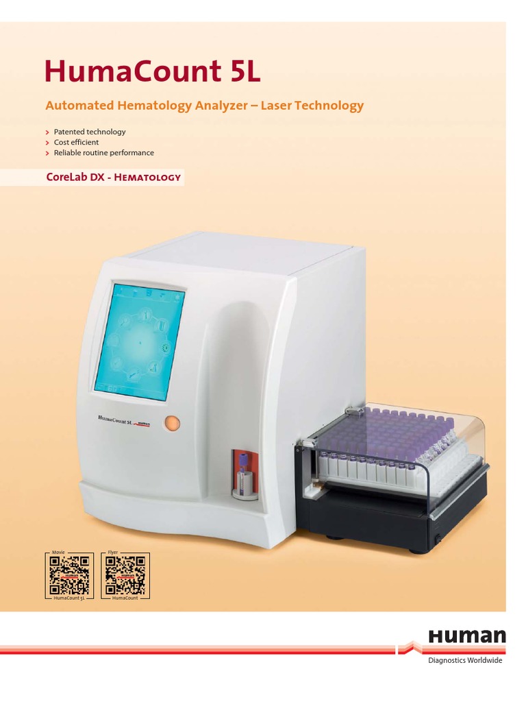 Humacount 5L: Automated Hematology Analyzer - Laser Technology | PDF ...