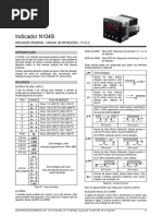 Manual Controlador Novus Modelo N1200 v20x | PDF | Entrada/Saída ...