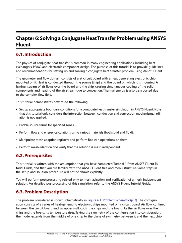 Chapter 6: Solving A Conjugate Heat Transfer Problem Using ANSYS Fluent | Download Free PDF ...