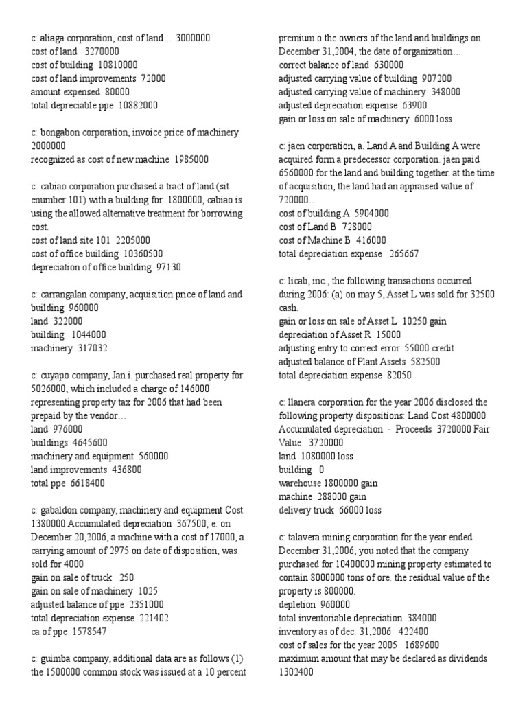 Ppe Reviewer | PDF | Book Value | Depreciation