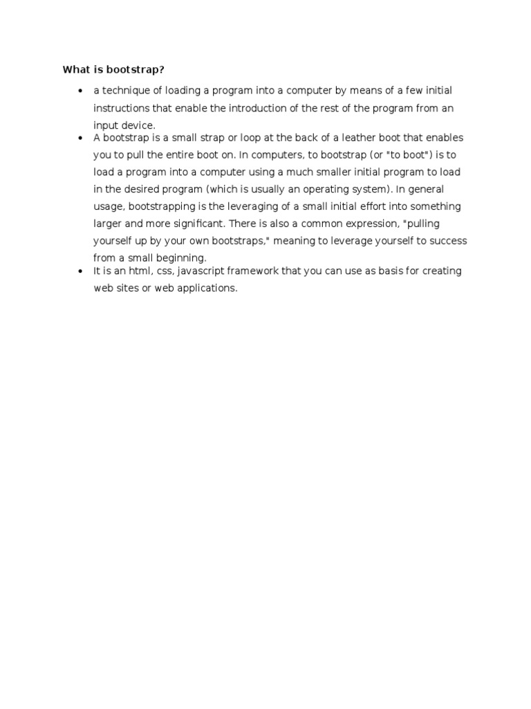 What Is Bootstrap | PDF | Computers