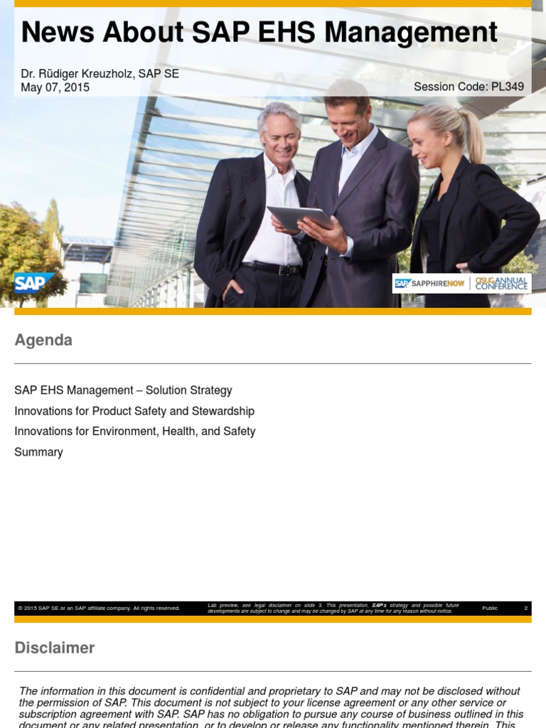 349 Road Map News About SAP EHS Management | PDF | Occupational Hygiene ...
