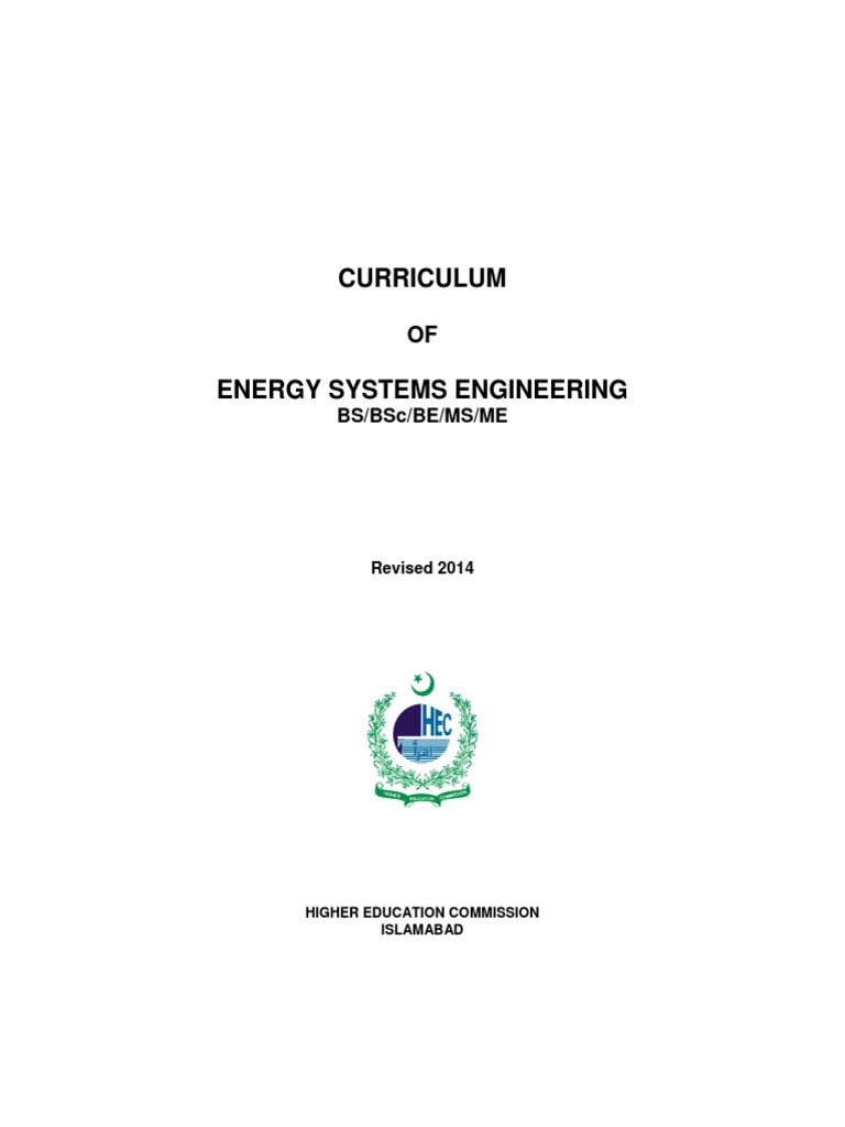 Energy Systems Engineering Curriculum | PDF | Fluid Dynamics | Steel
