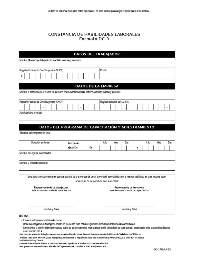 Formato dc3 | PDF | Informática y tecnología de la información | Science