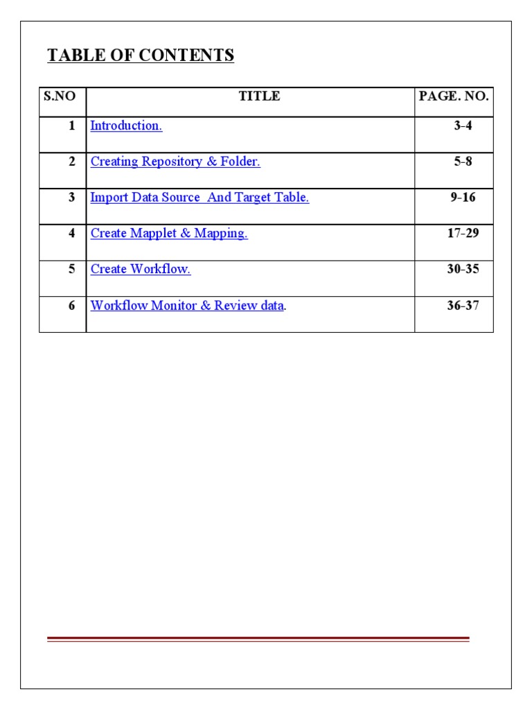 Informatica Mapping WKF Design Steps | PDF | Table (Database ...