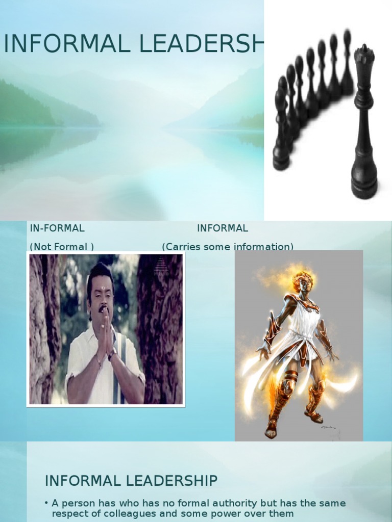 Informal Leadership | PDF | Leadership | Employment