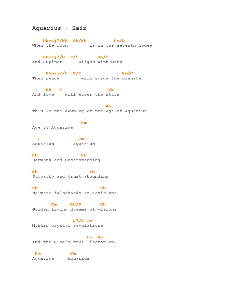 Aquarius - Hair | PDF