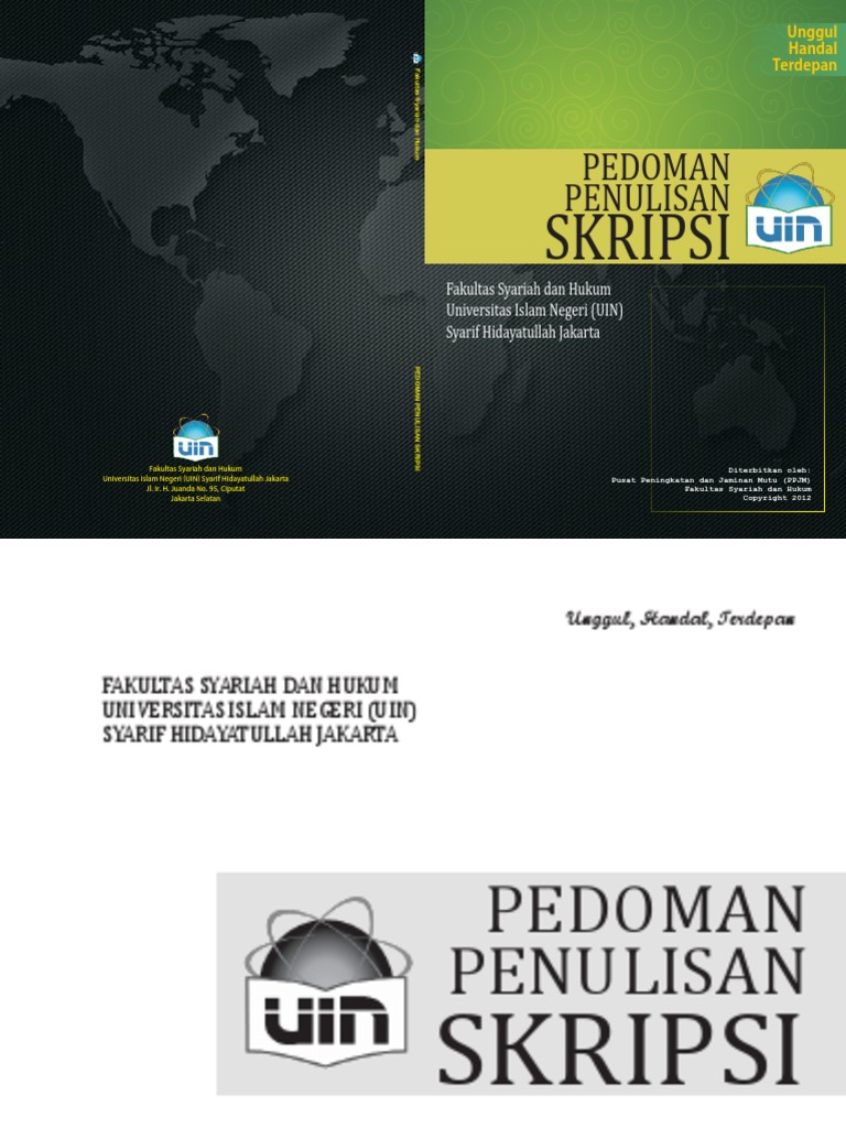 Pedoman Skripsi FSH PDF | PDF