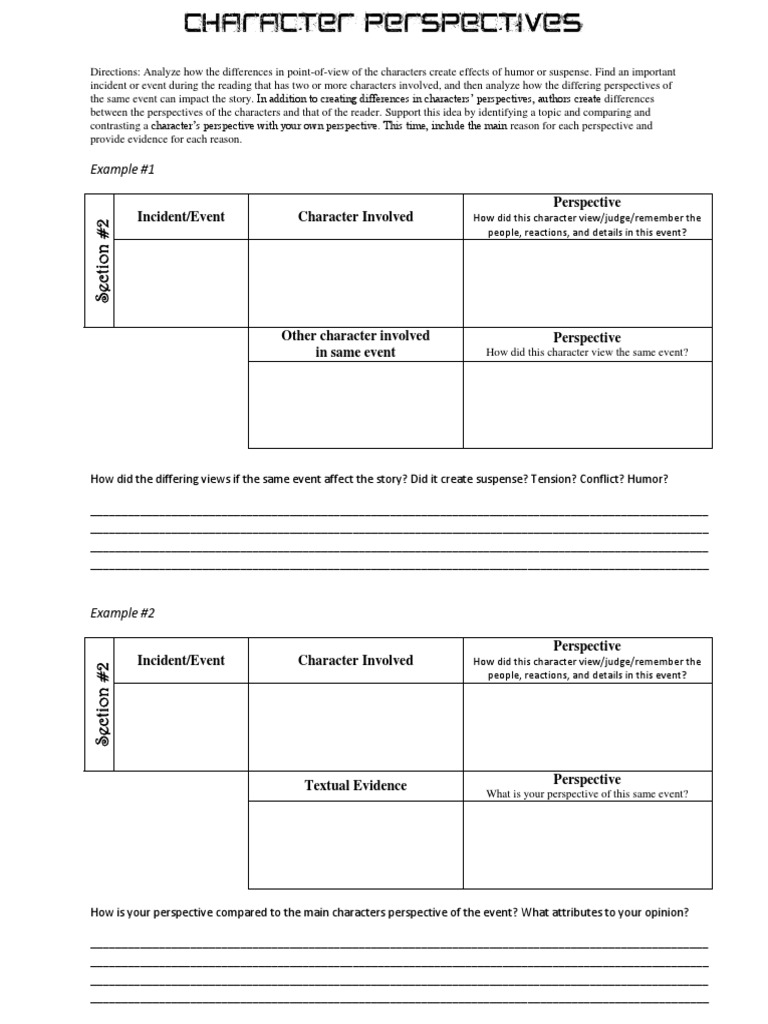 Character Perspectives 2 | PDF