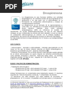 Prospecto de Anticonceptivos Yasmin | PDF | Píldora anticonceptiva oral ...