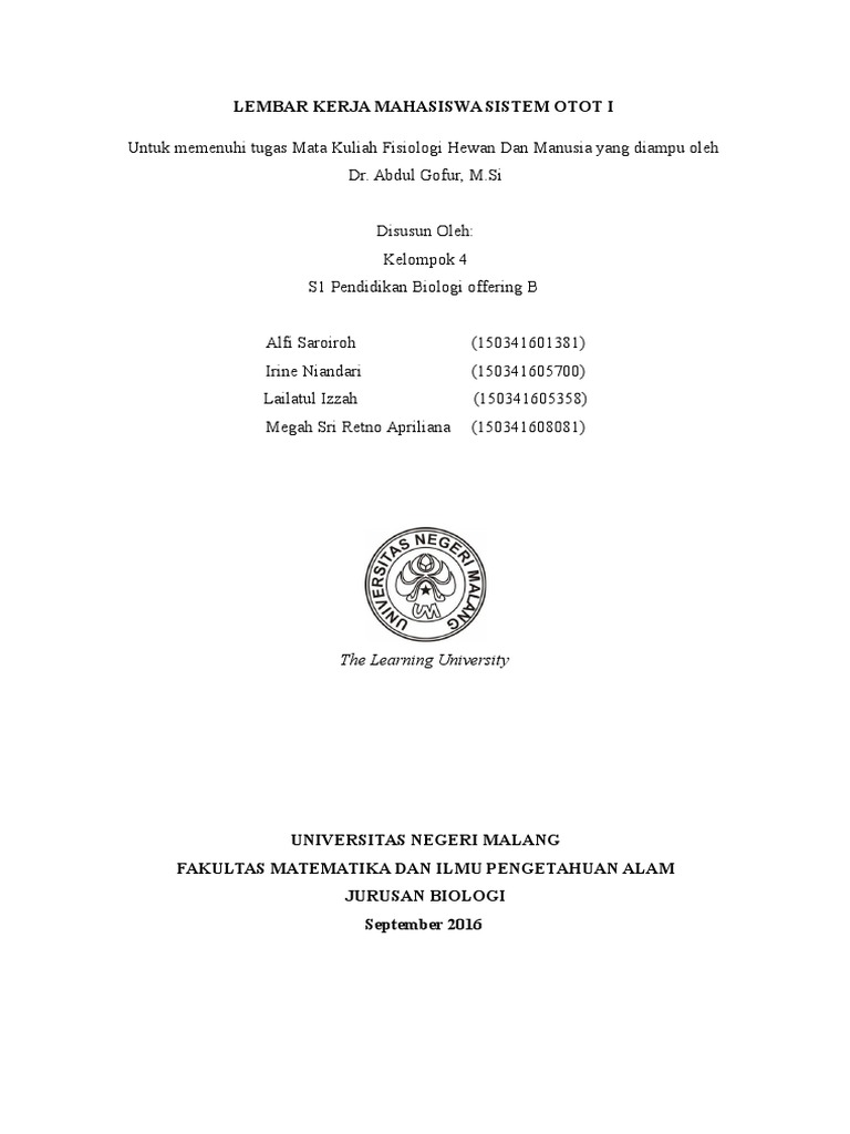 LKM Sistem Otot I | PDF