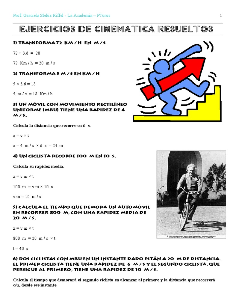 Ejercicios de Cinematica Resueltos